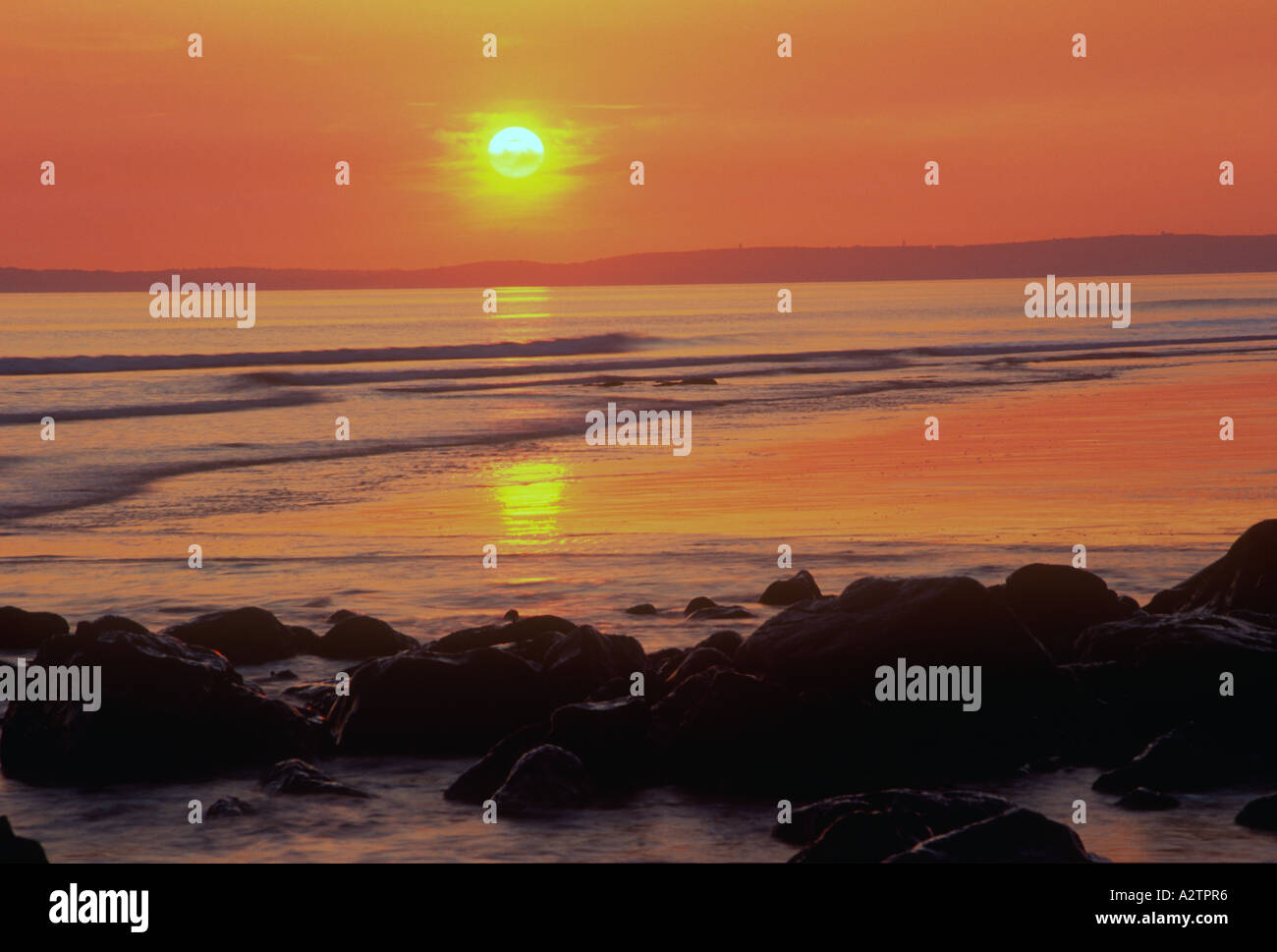 Rest Bay at Sunset Porthcawl South Wales Stock Photo - Alamy
