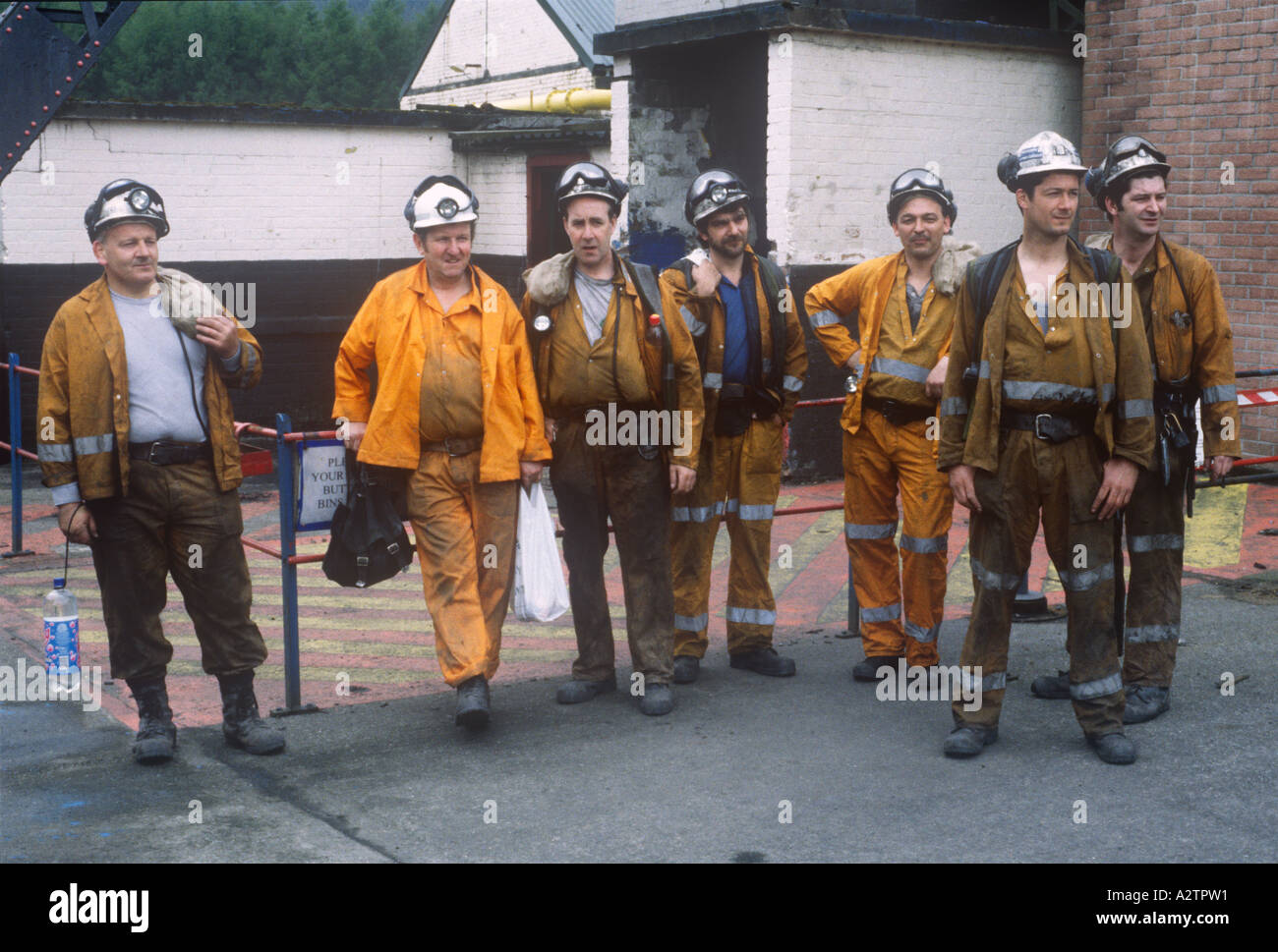 Coal Miners Tower Colliery Hirwaun Rhondda South Wales Stock Photo ...