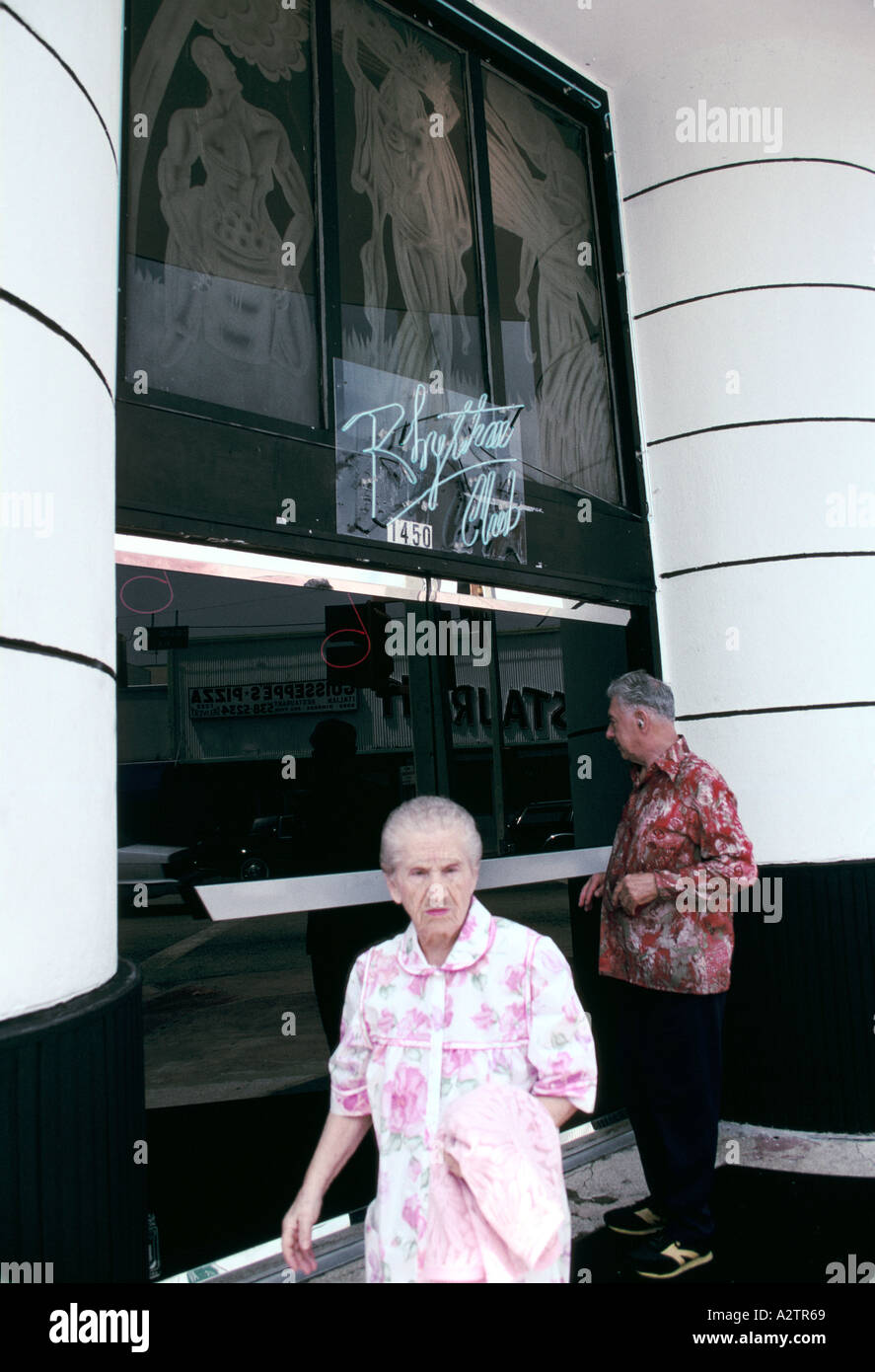 old people in miami florida Stock Photo - Alamy
