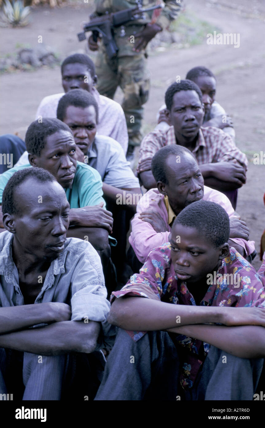 Uganda, Kampala prisoners of war from the Congo 1999 Stock Photo - Alamy