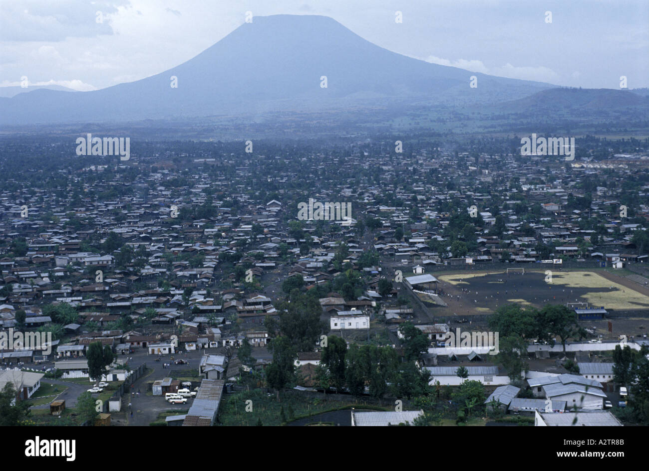 Congo , view over Goma, Kivu. 1999 Stock Photo - Alamy
