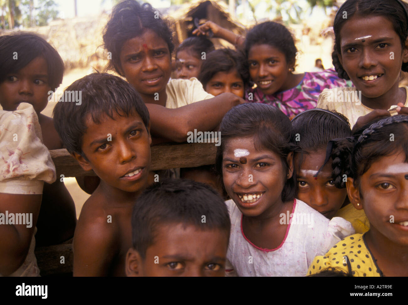 Sri Lanka . Tamils who have returned from India Stock Photo - Alamy