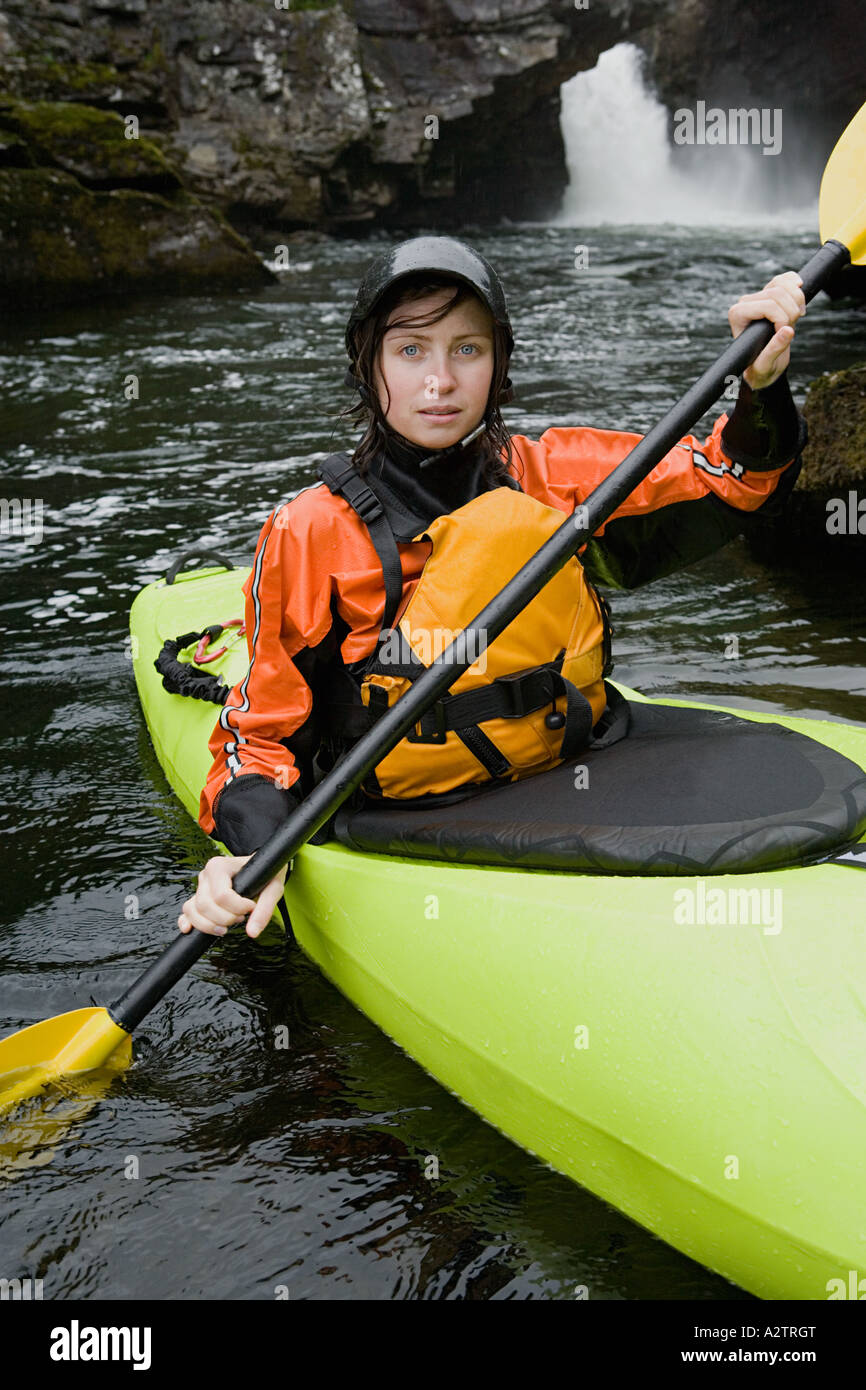 Female white water kayaker hi-res stock photography and images - Alamy