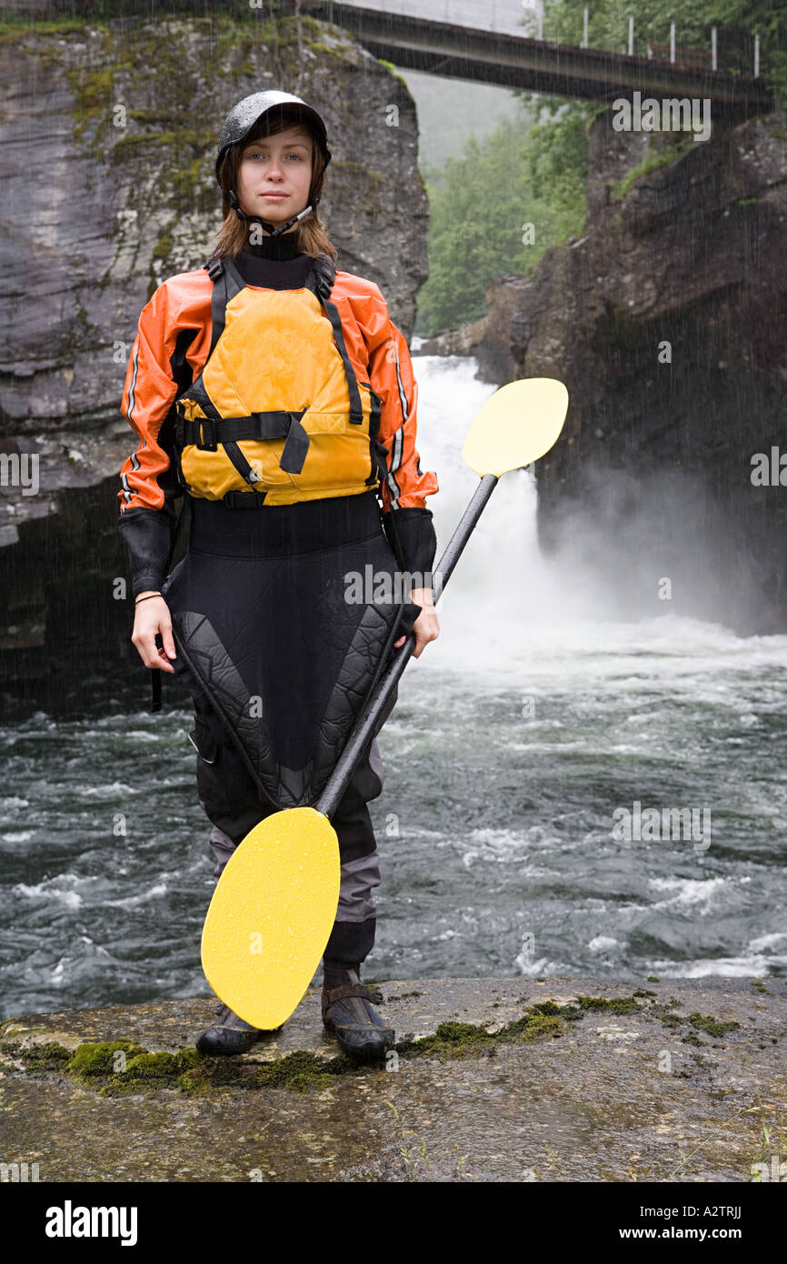 Female white water kayaker hi-res stock photography and images - Alamy