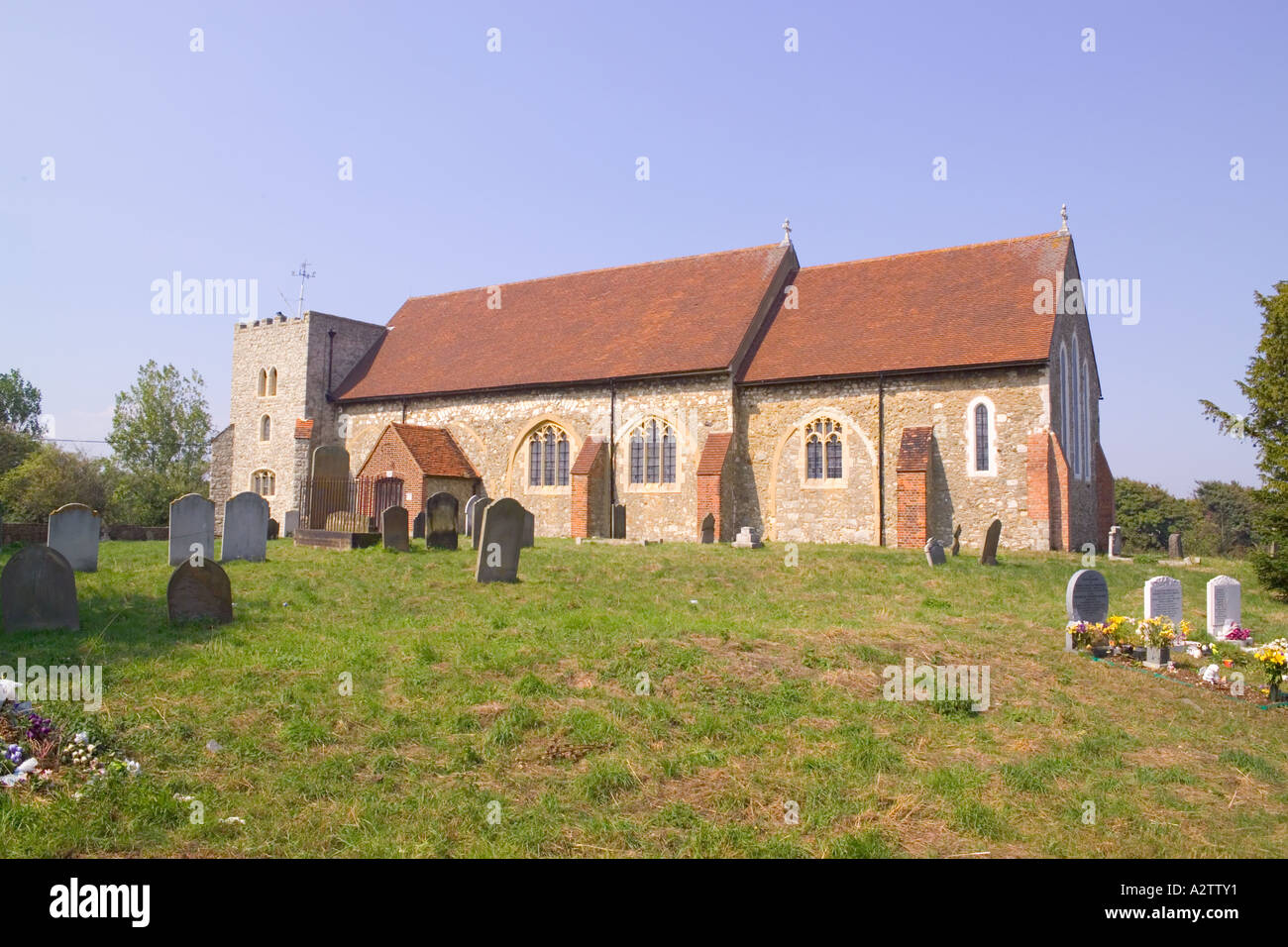 St James Church Grain, Kent Stock Photo - Alamy