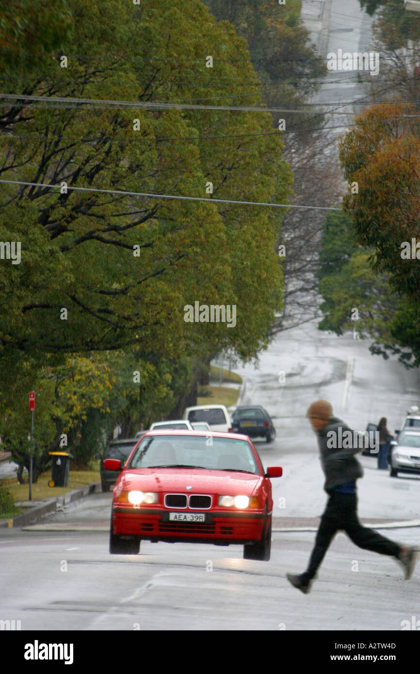 Run across road hi-res stock photography and images - Alamy