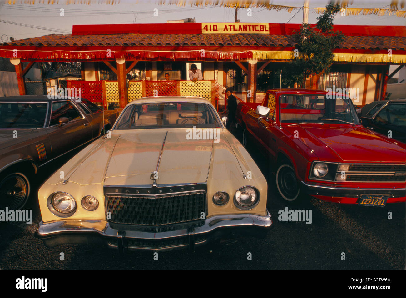 american cars in los angeles Stock Photo - Alamy