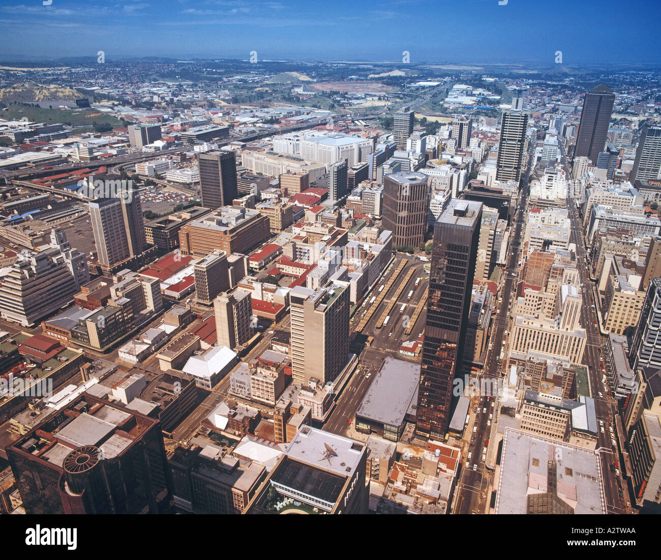Aerial view johannesburg city centre hi-res stock photography and ...