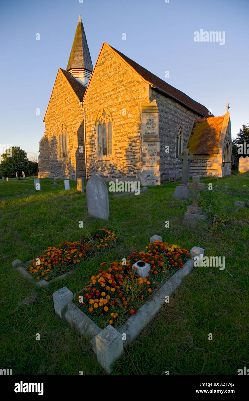 St Mary's church Lower Higham Stock Photo - Alamy