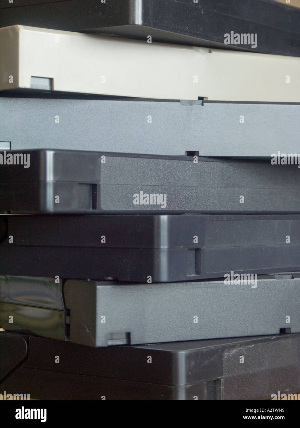 vhs tape tower details Stock Photo - Alamy