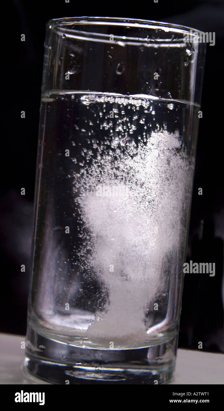 Aspro soluble in water, asprin, photo by Bruce Miller Stock Photo - Alamy