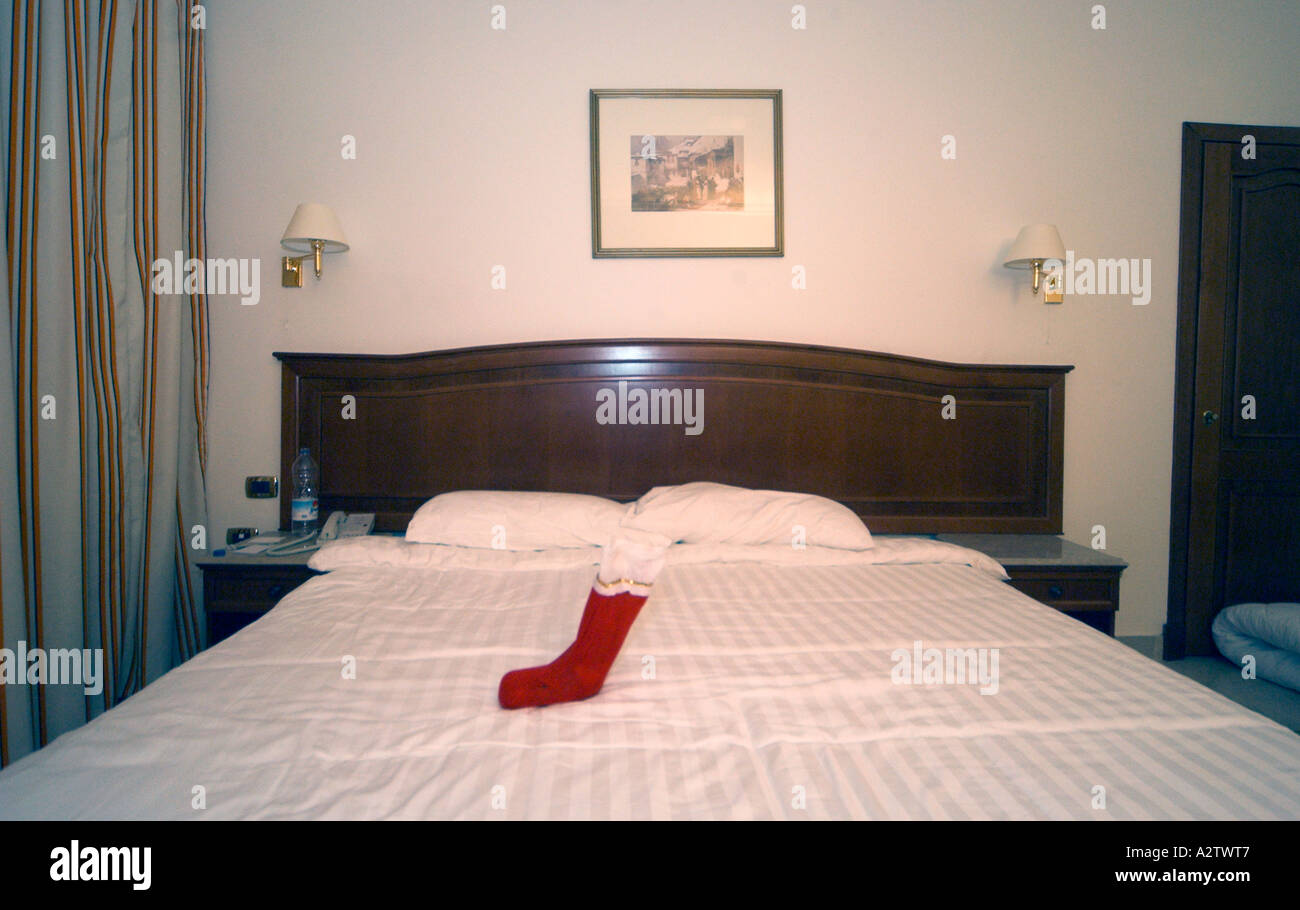 Christmas stocking bedroom hi-res stock photography and images - Alamy
