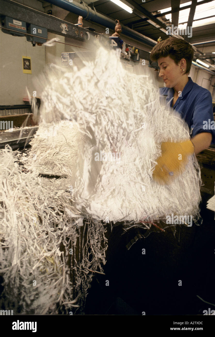paper recycling plant Stock Photo - Alamy