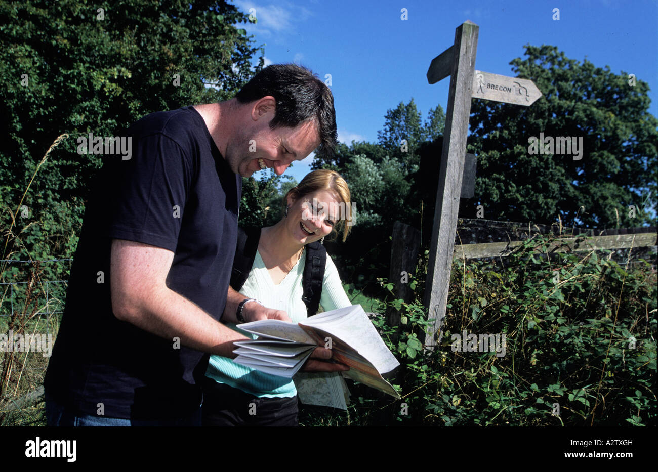 Map of brecon hi-res stock photography and images - Alamy