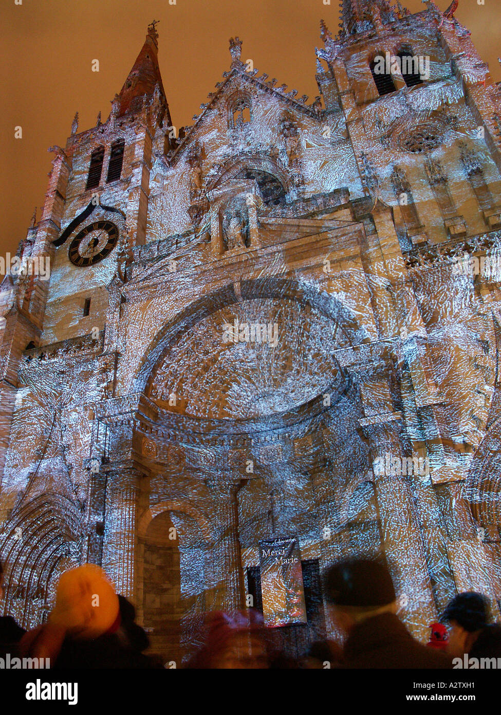Light show of Lyon in December 8th FRANCE Stock Photo - Alamy