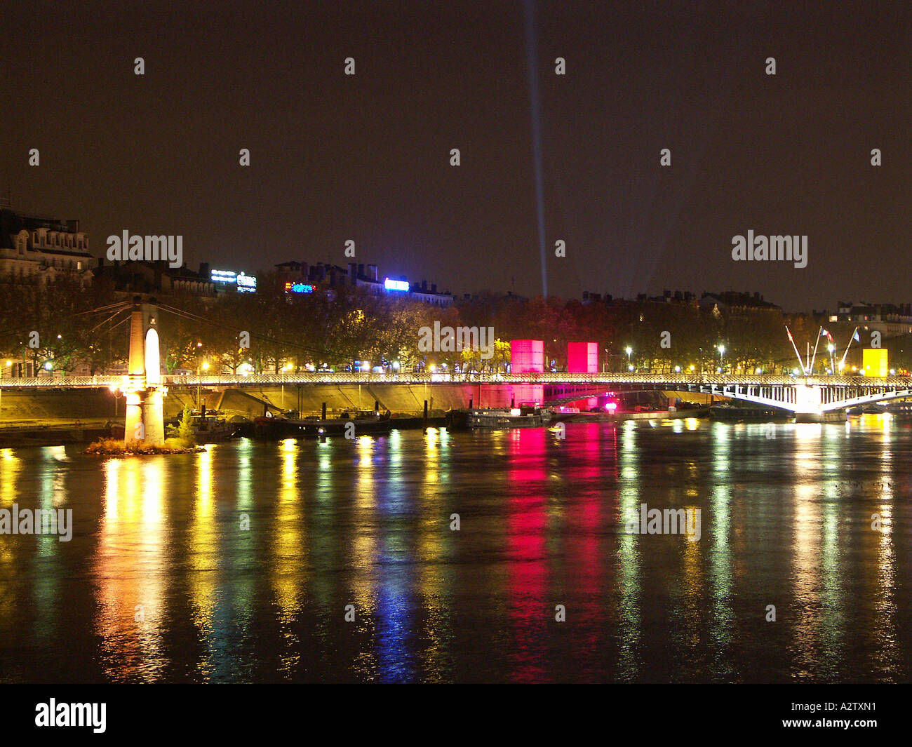 Light show of Lyon in December 8th FRANCE Stock Photo - Alamy