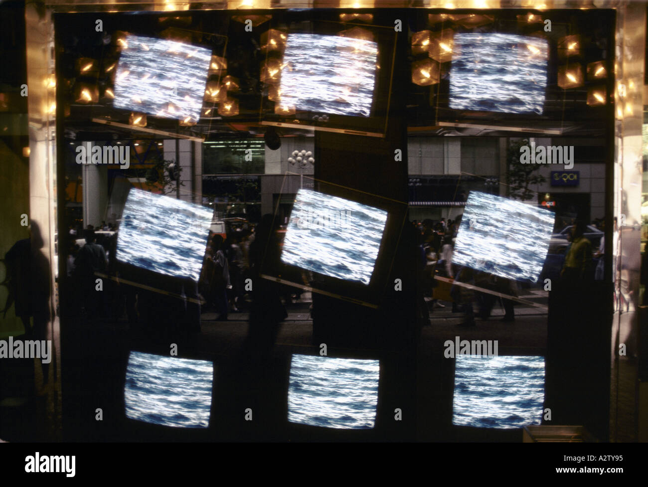 rows of tv screens in japan Stock Photo - Alamy