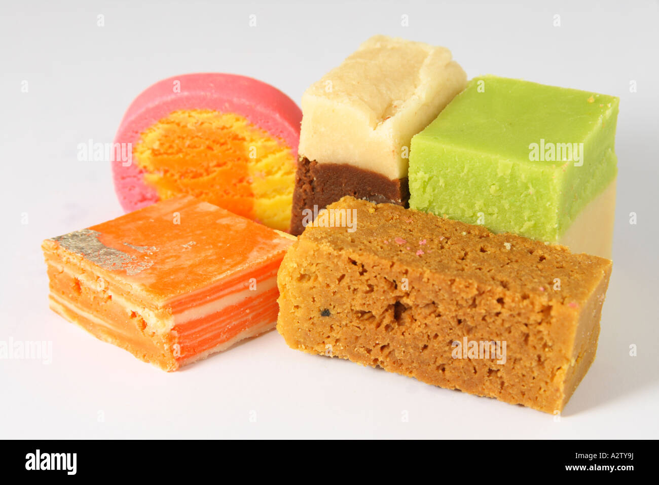 a mix of indian sweets Stock Photo - Alamy