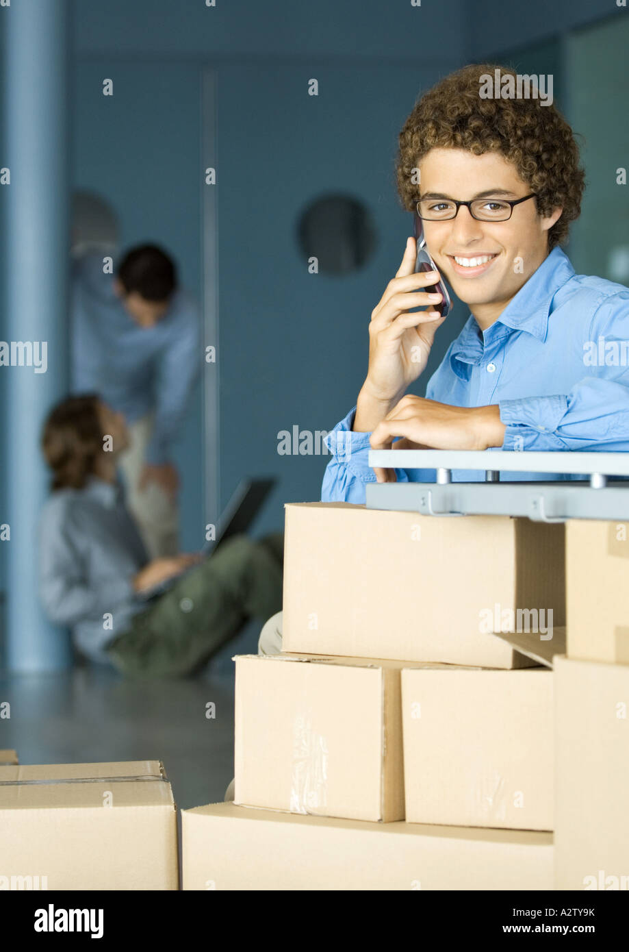 Leaning phone boxes hi-res stock photography and images - Alamy