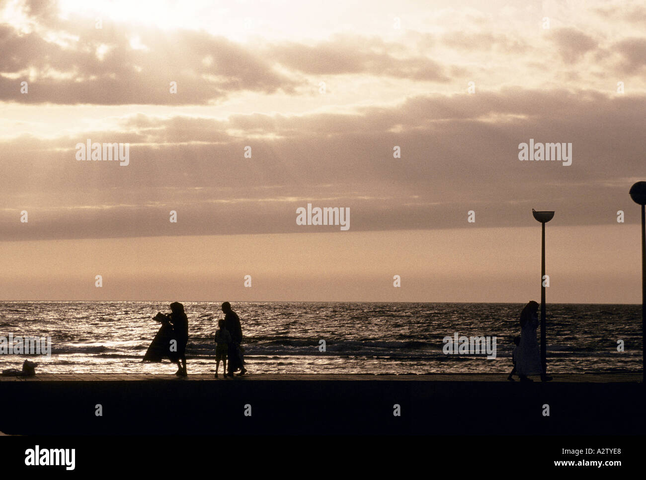sunset over jeddah saudi arabia 1995 Stock Photo - Alamy