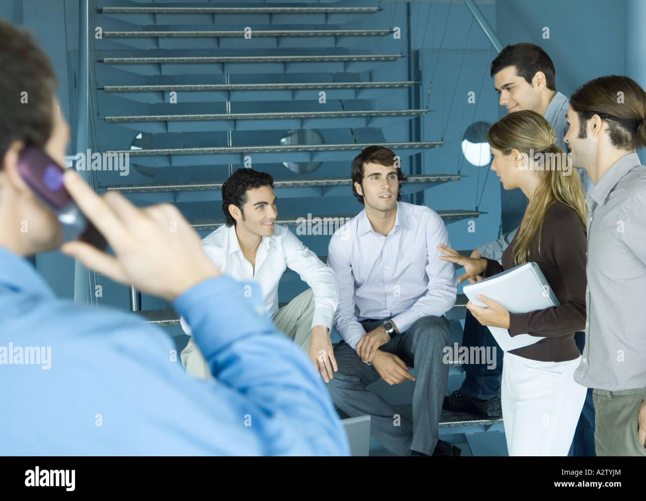 Group people sits around hi-res stock photography and images - Alamy