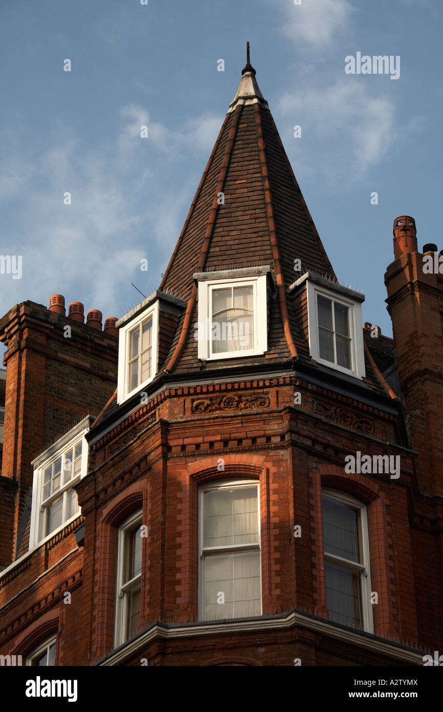 Pointed roof detail in Mayfair London W1 England Stock Photo - Alamy