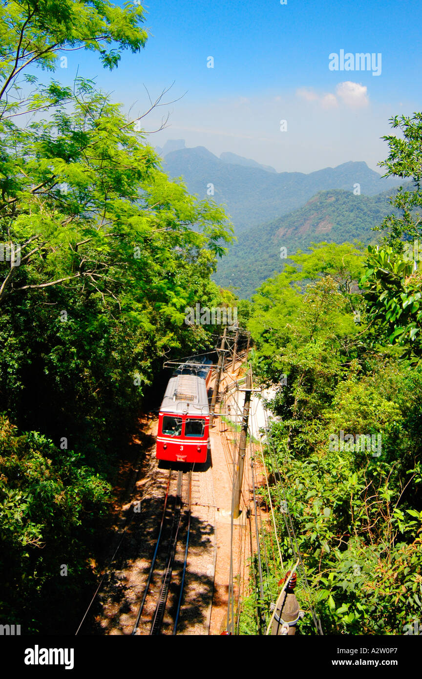 Stock Photo Famous Corcovado train Stock Photo - Alamy