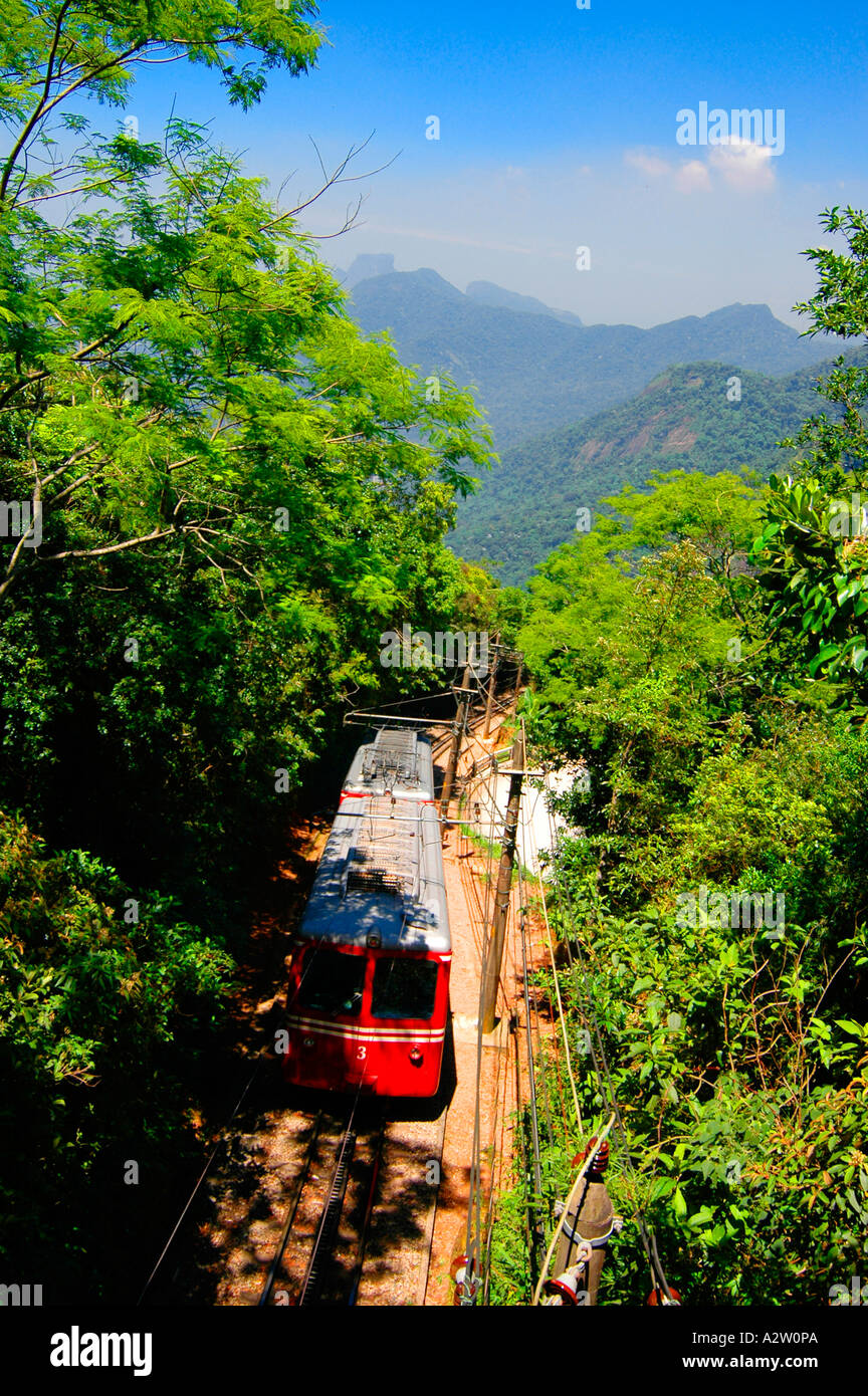 Stock Photo Famous Corcovado train Stock Photo - Alamy