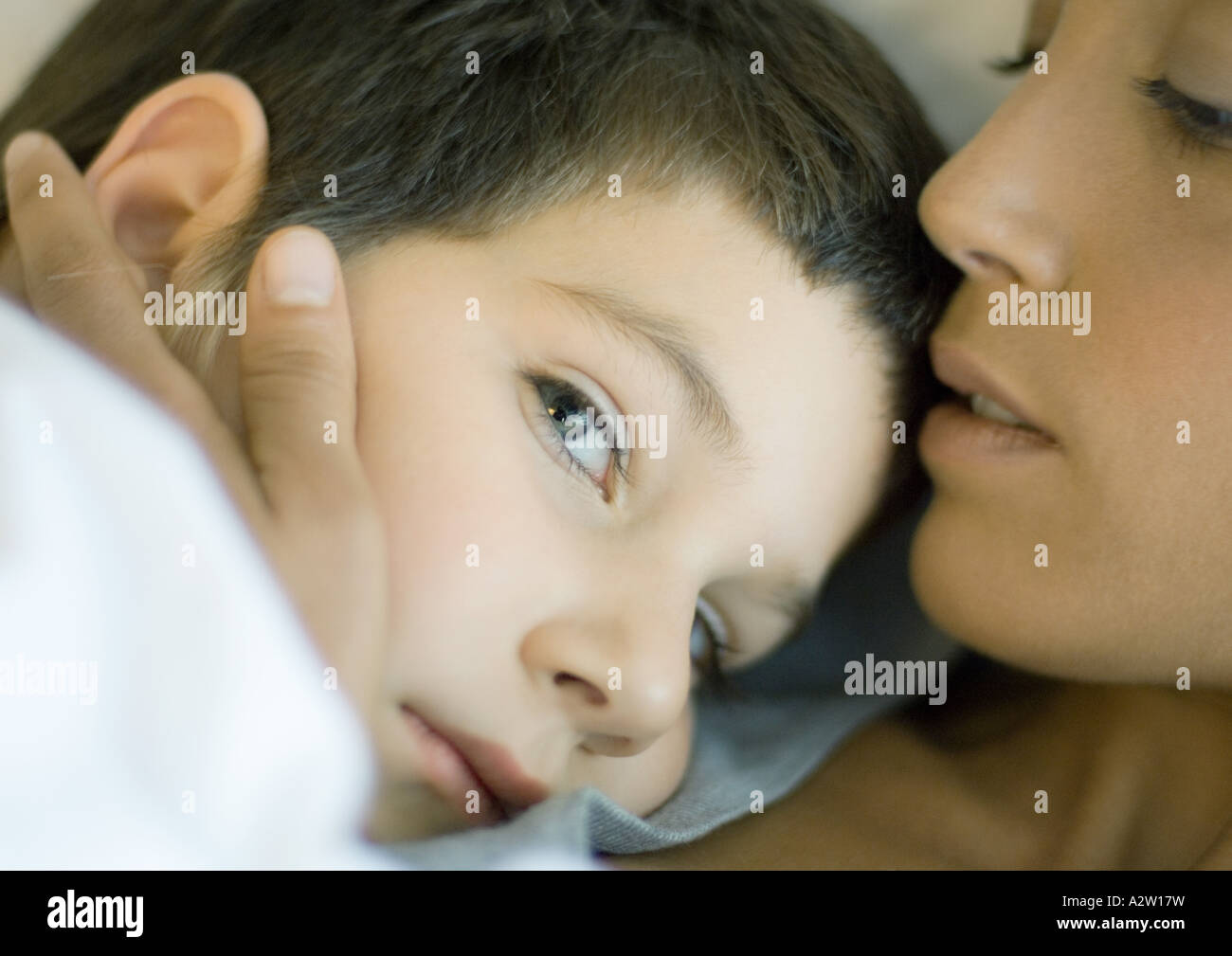 Side view childs face hi-res stock photography and images - Alamy