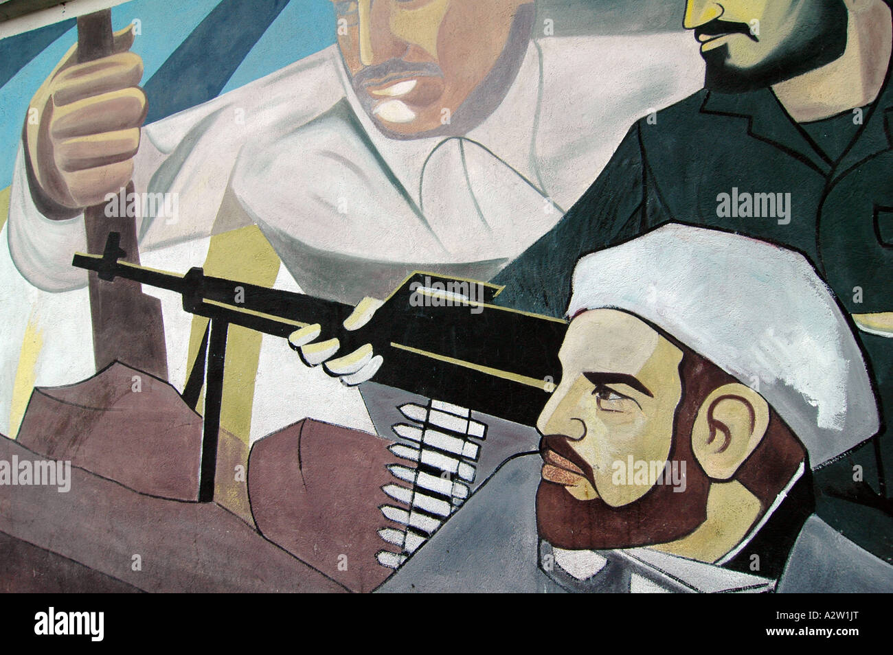 Large billboards with Iranian propaganda regarding the Israeli ...