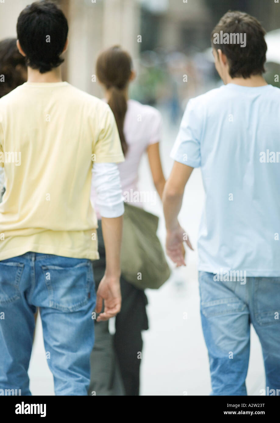 Teenagers walking, rear view Stock Photo - Alamy