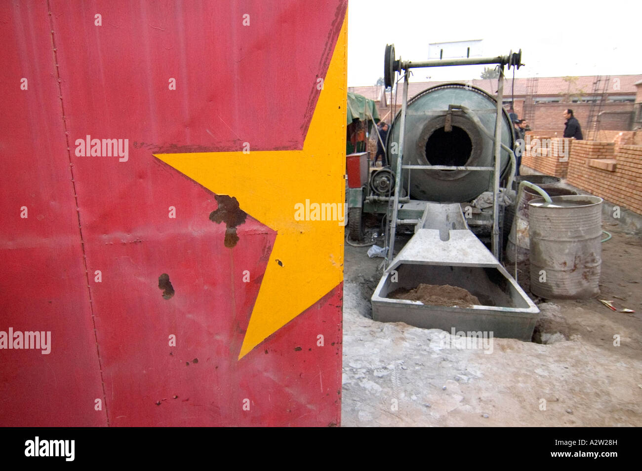 Construction site of Chinese artist Ren Rong's future Art Gallery in ...