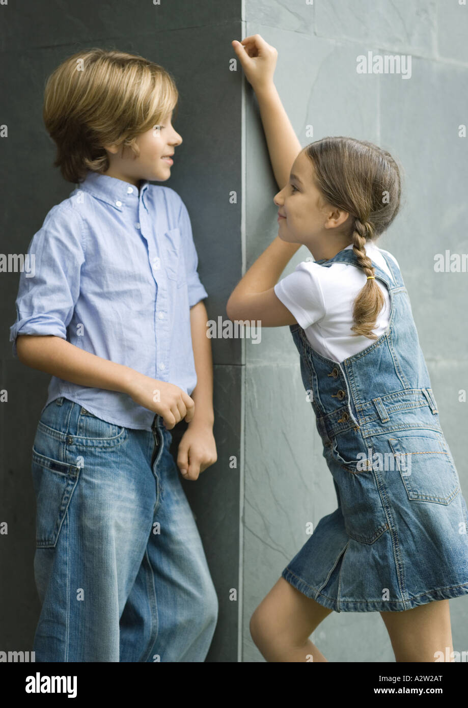 Child standing corner facing wall hi-res stock photography and images ...