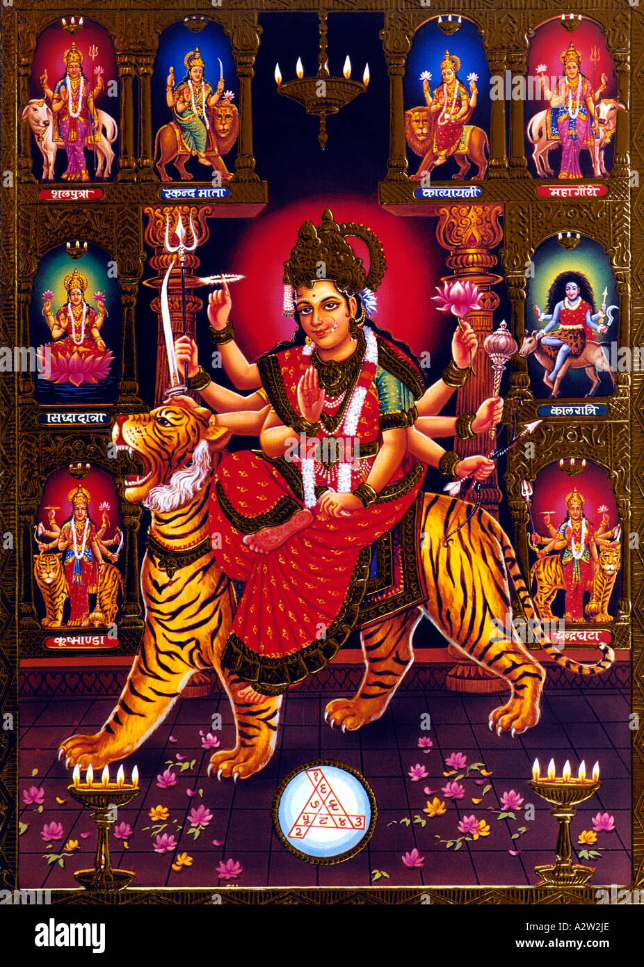 Durga Hindu Goddess Stock Photo - Alamy