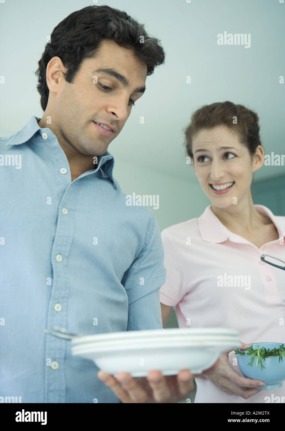 Man doubt plate hi-res stock photography and images - Alamy