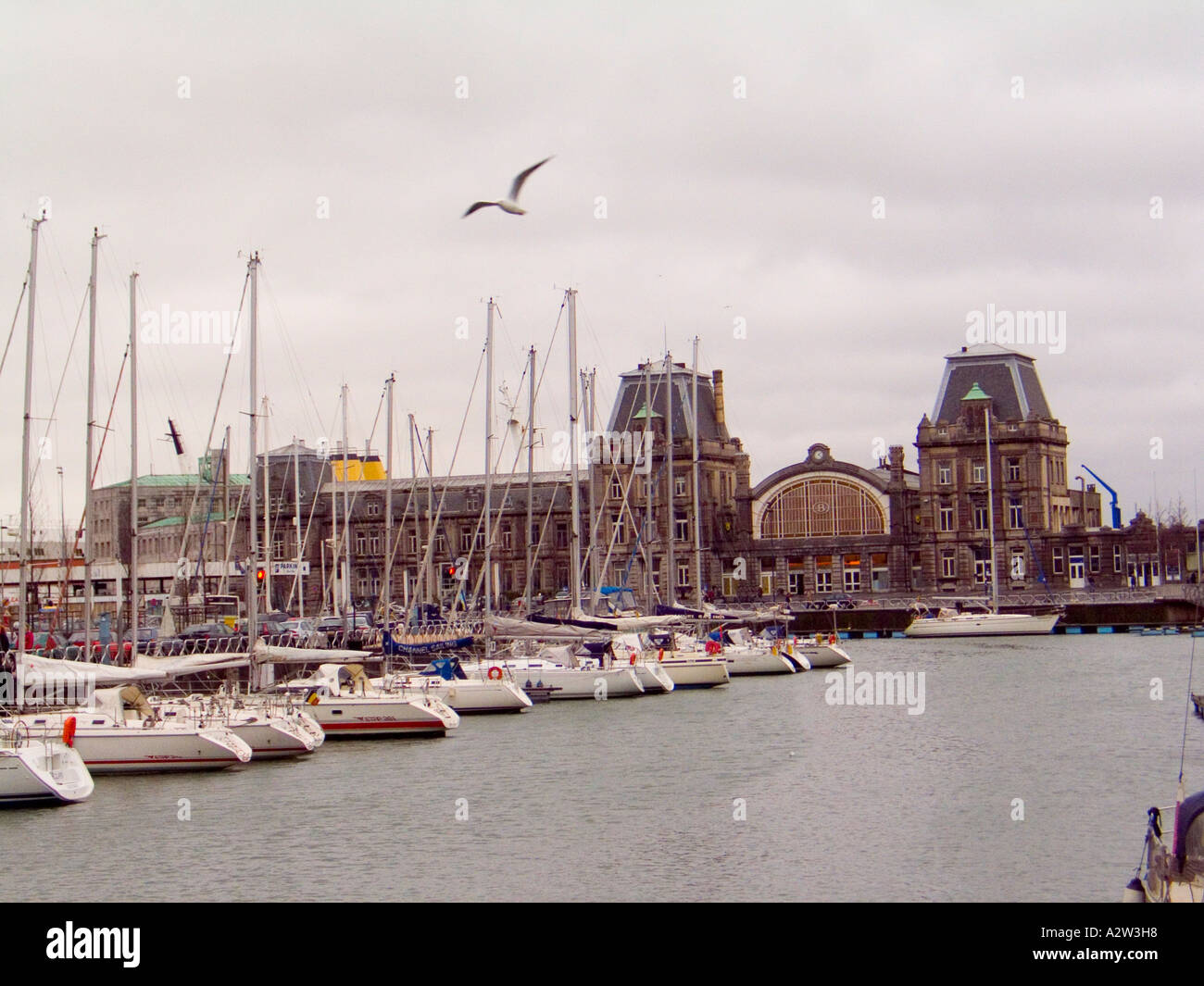 The Train Station Ostend Belgium Stock Photo - Alamy