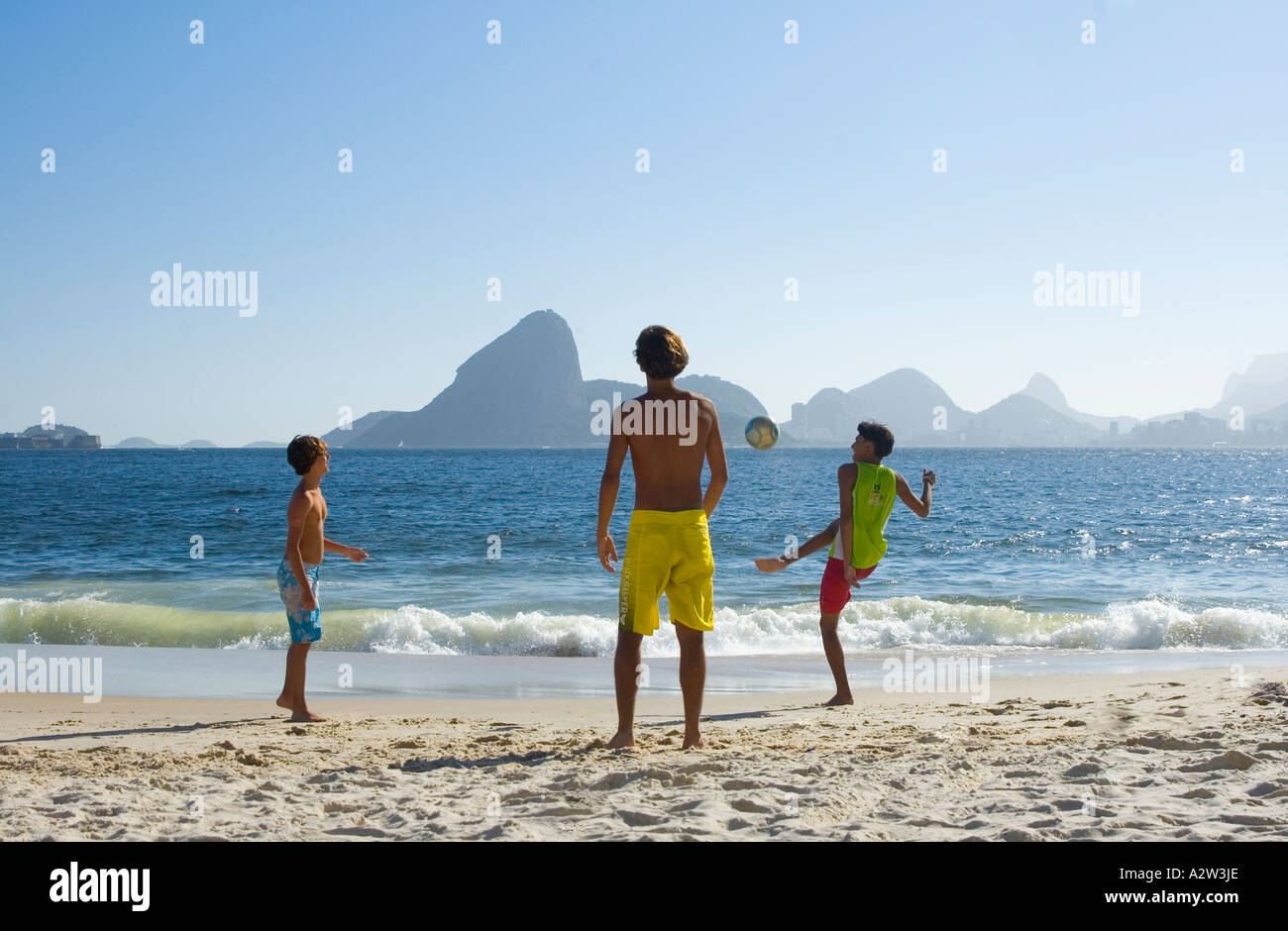 Stock photo Brazilian boys playing soccer Stock Photo - Alamy