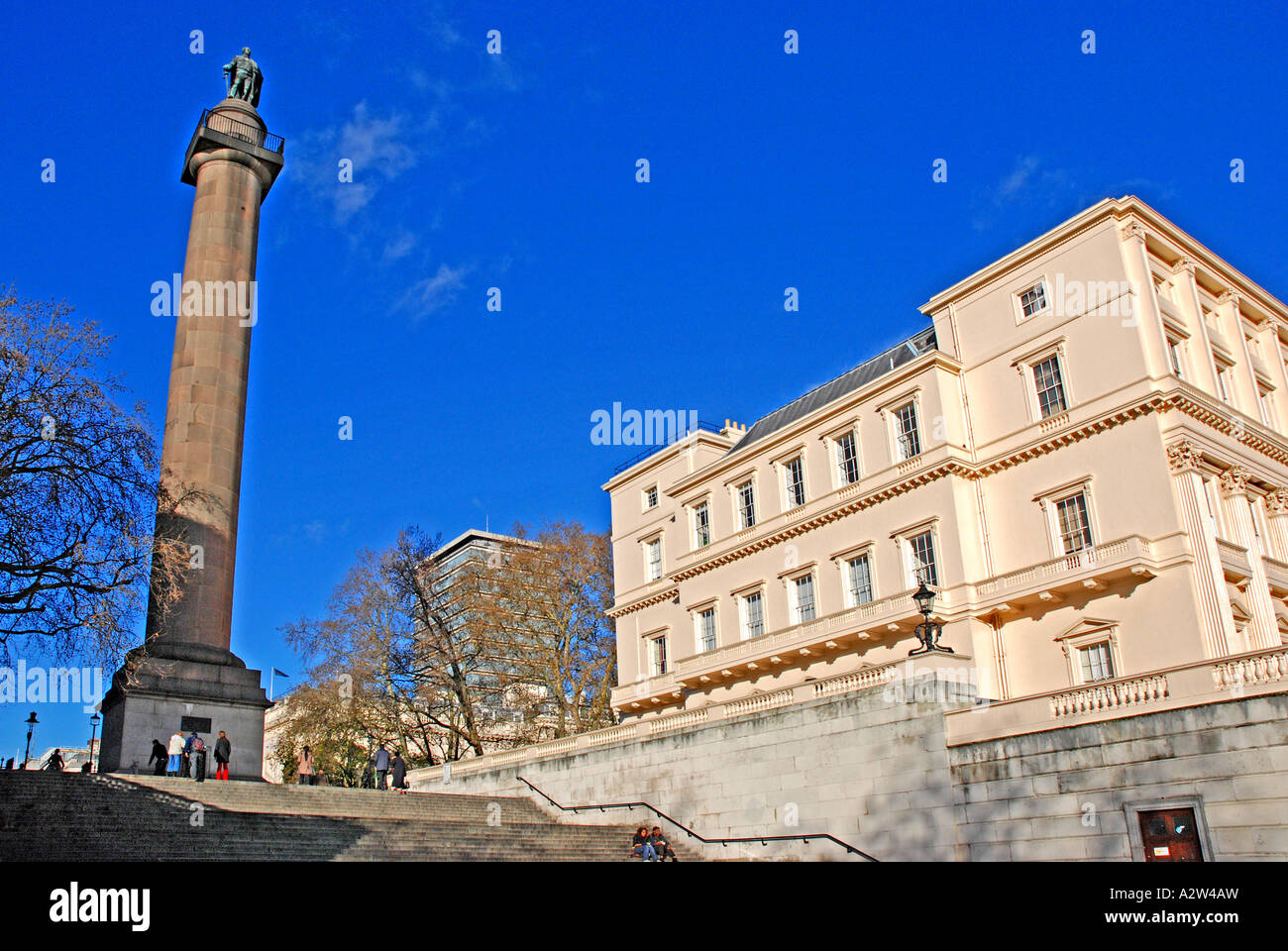 Waterloo Place London, England. Monument to Duke of York, Second Son of ...