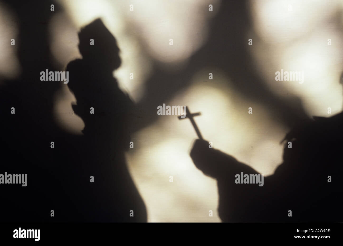 Monk with crucifix hi-res stock photography and images - Alamy