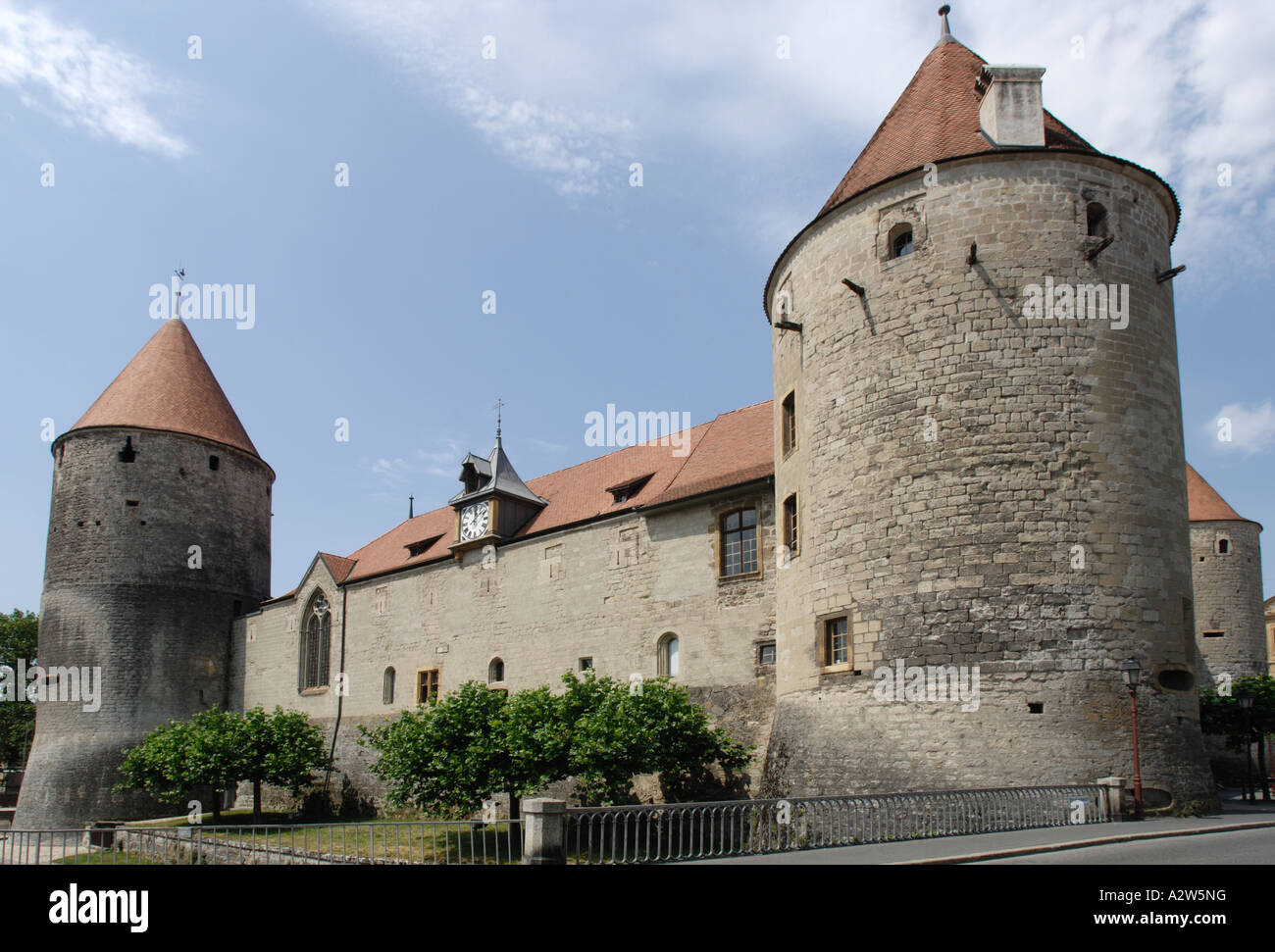 Chateau Yverdon les Bains Switzerland Stock Photo - Alamy