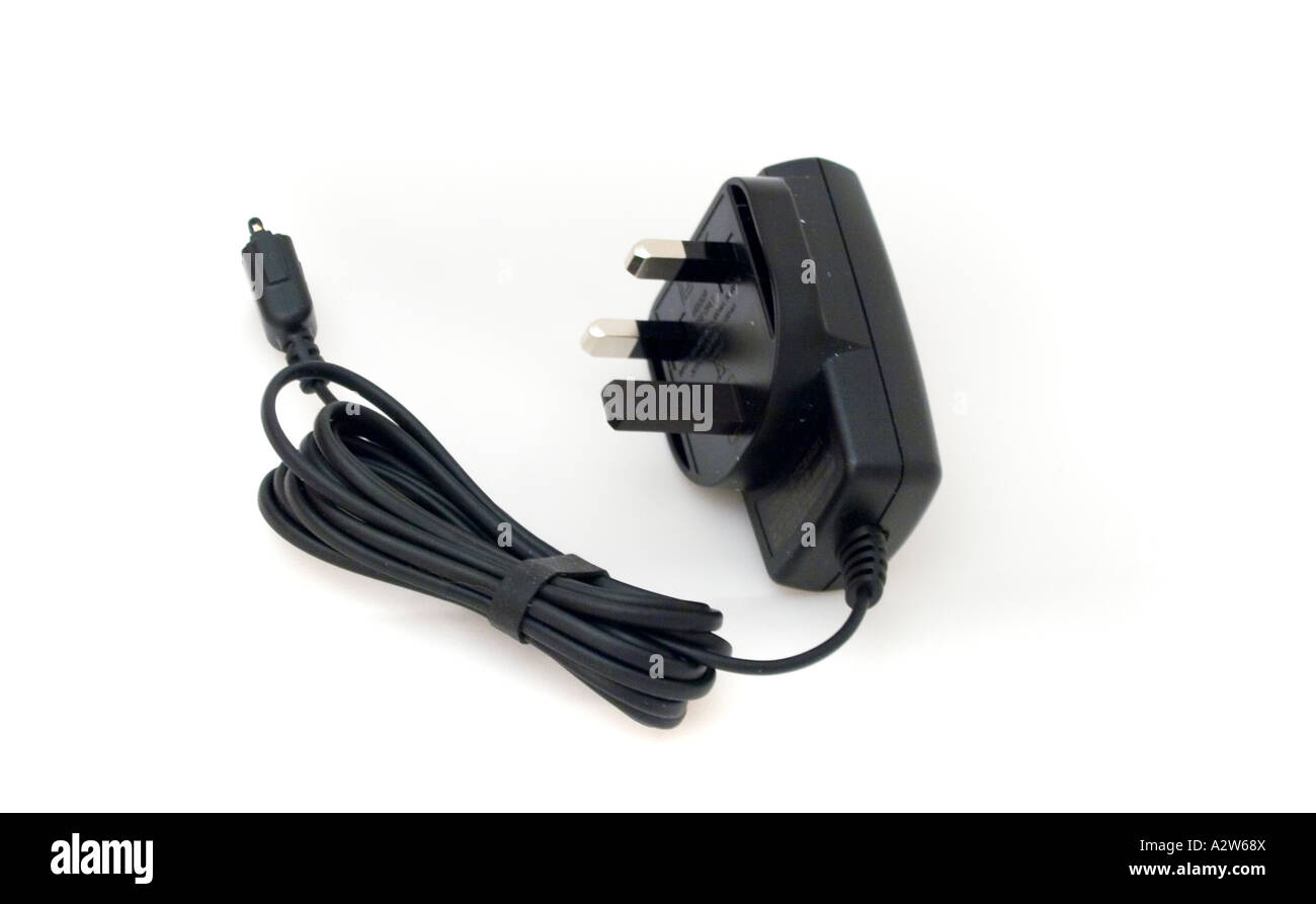 Studio Shot of mobile phone or headset charger Stock Photo - Alamy