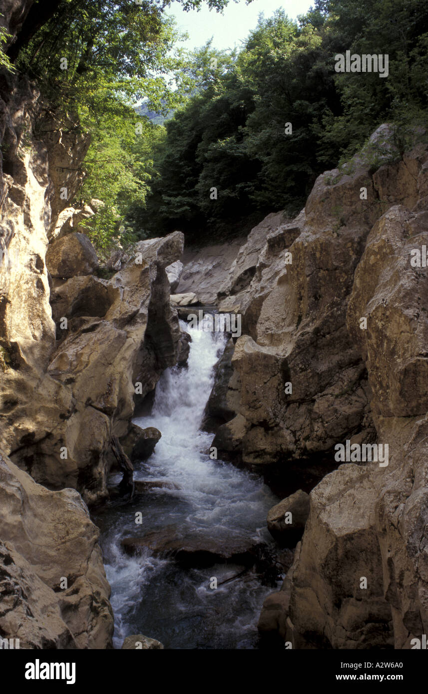 Gorges of Calore river Stock Photo - Alamy