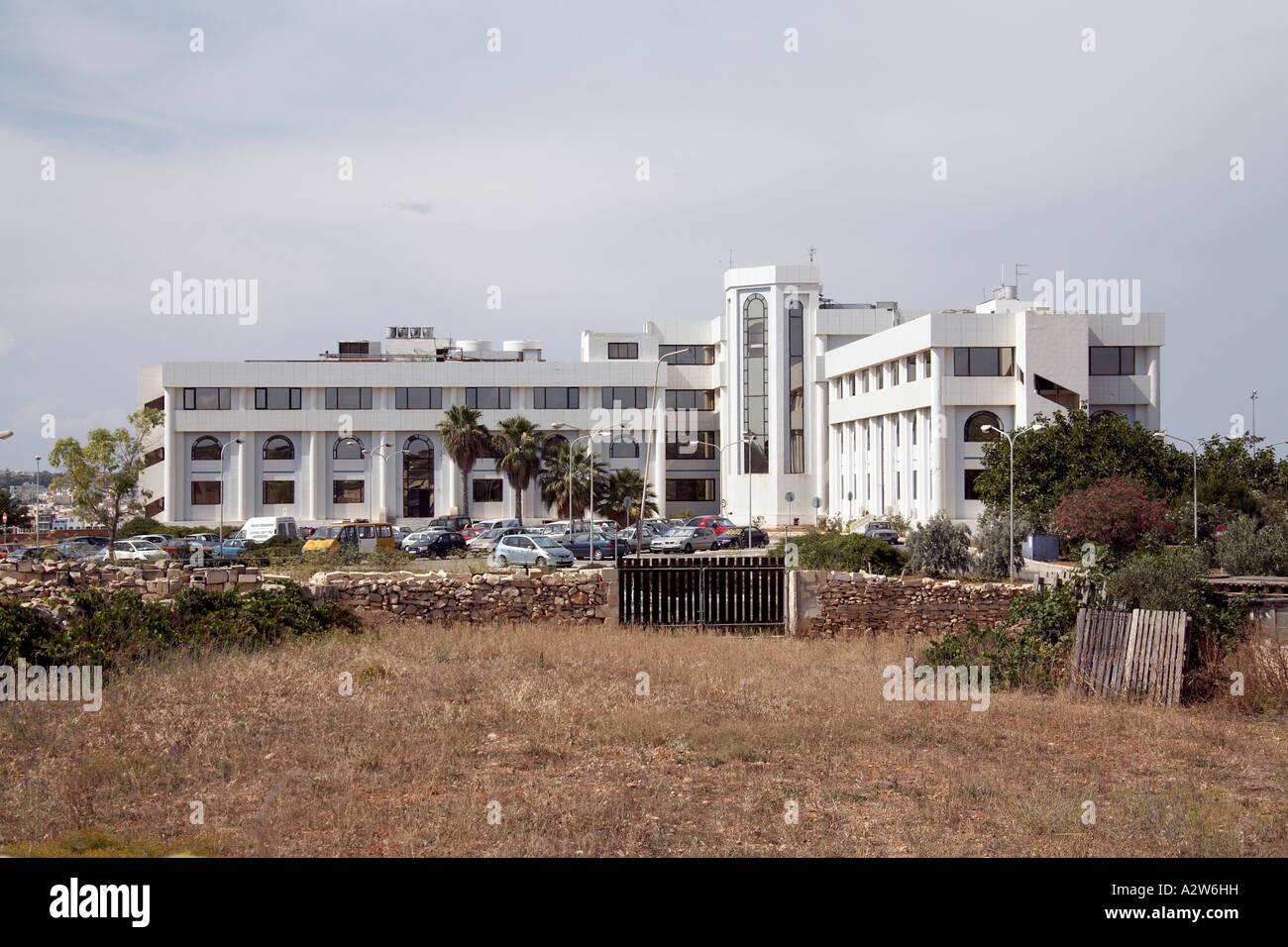 Malta Freeport office building Stock Photo - Alamy