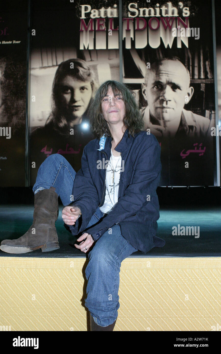 PATTI SMITH US singer and musician in 2005 Stock Photo - Alamy