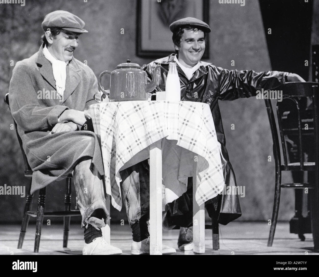 PETER COOK at left and Dudley Moore in their Pete and Dude comedy ...