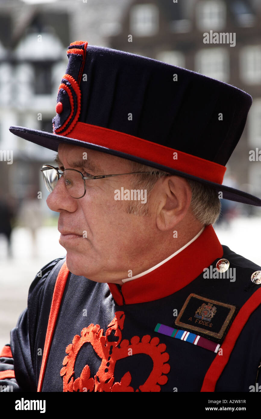 Beefeater in Tower of London City of London EC3 England Historic ...