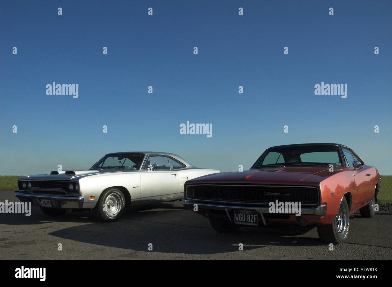 Pair of muscle cars Stock Photo - Alamy