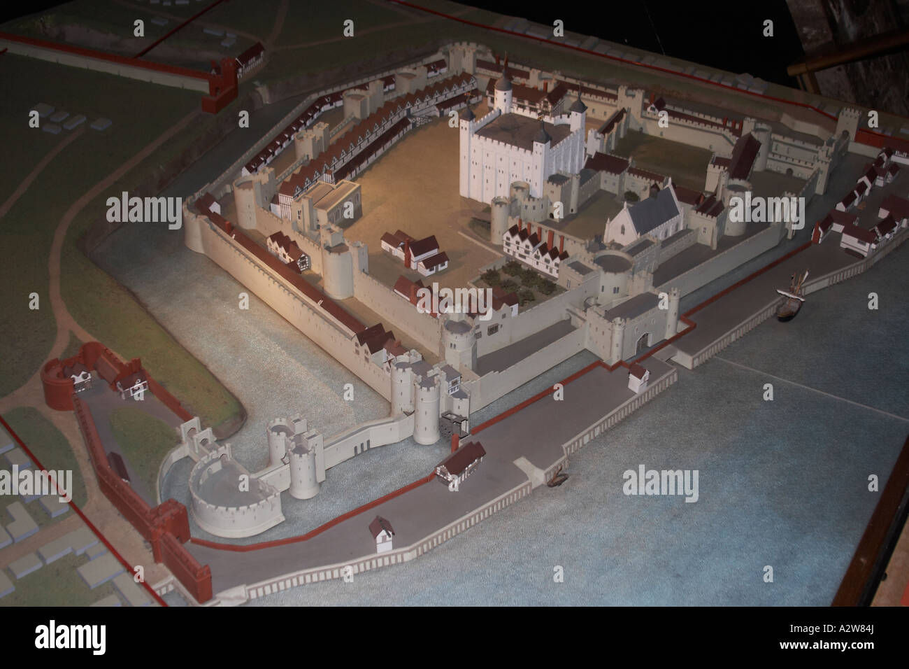 Model in the White Tower in the Tower of London City of London EC3 ...