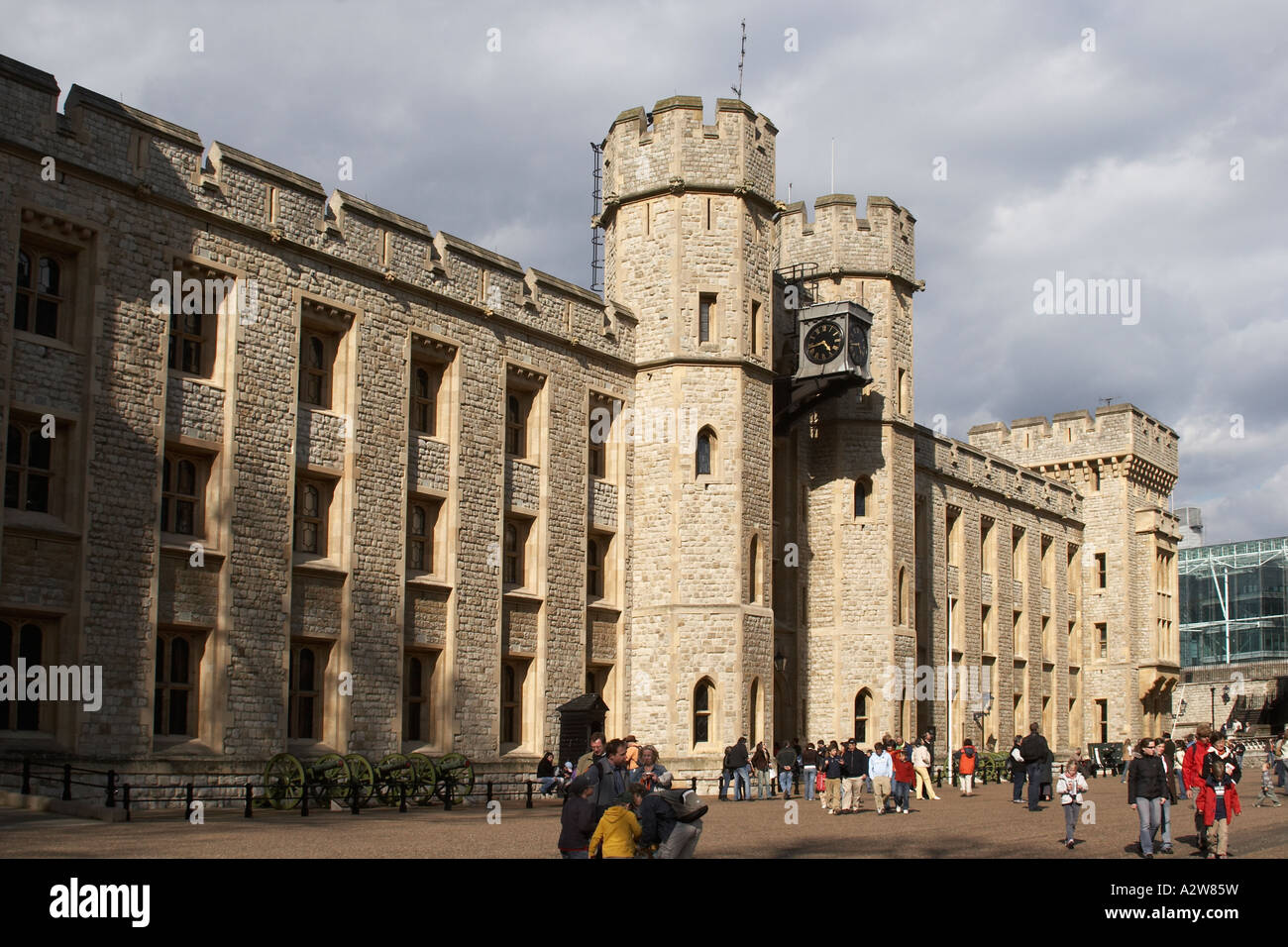 Waterloo block containing the Crown Jewels in theTower of London City ...