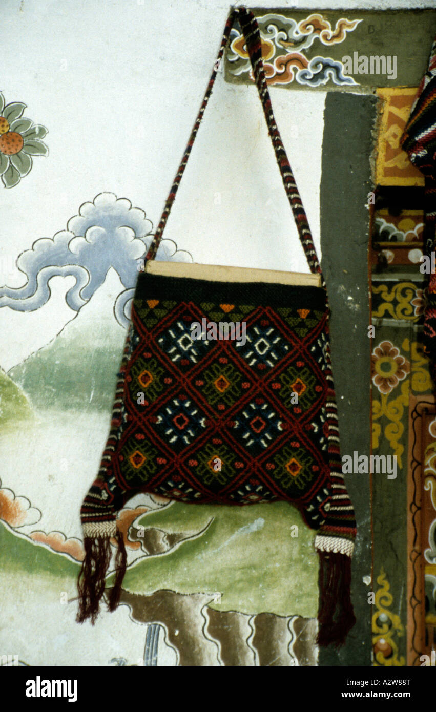 Bhutan Local Caption Bhutan Yatha Weaving Stock Photo - Alamy